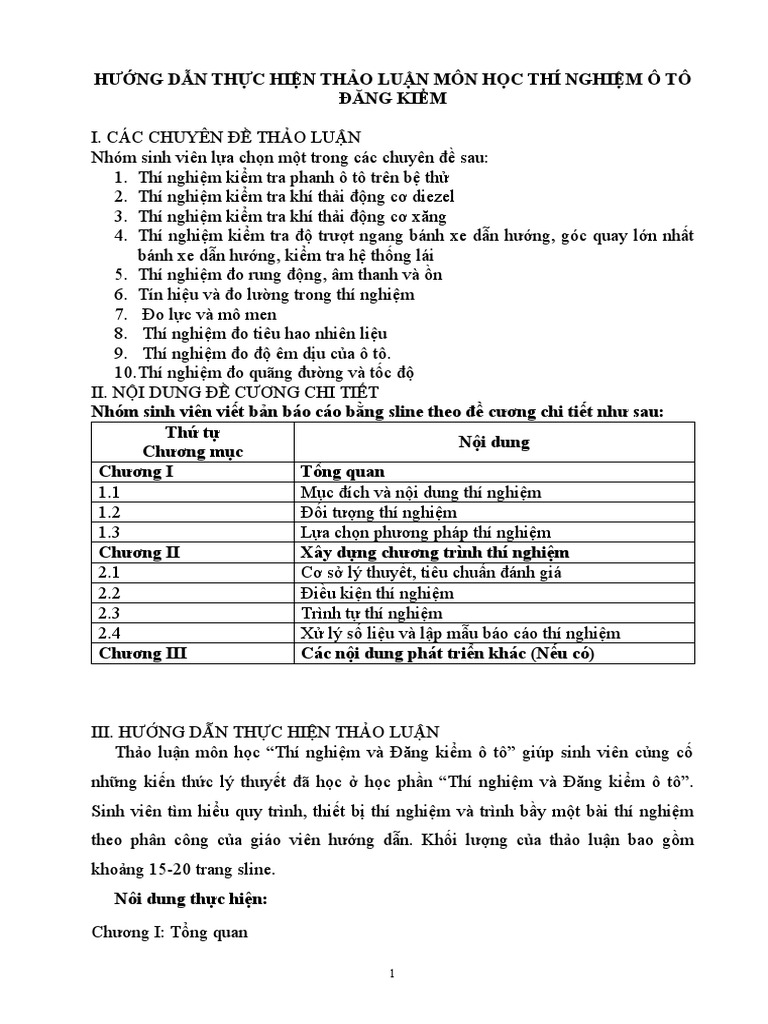 Huong Dan Thao Luan-2022 2023 | PDF