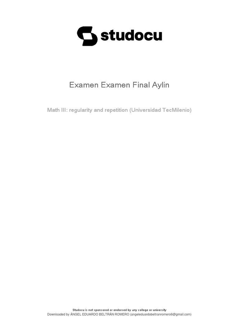 Examen Examen Final Aylin PDF | PDF | Triángulo | Trigonometría