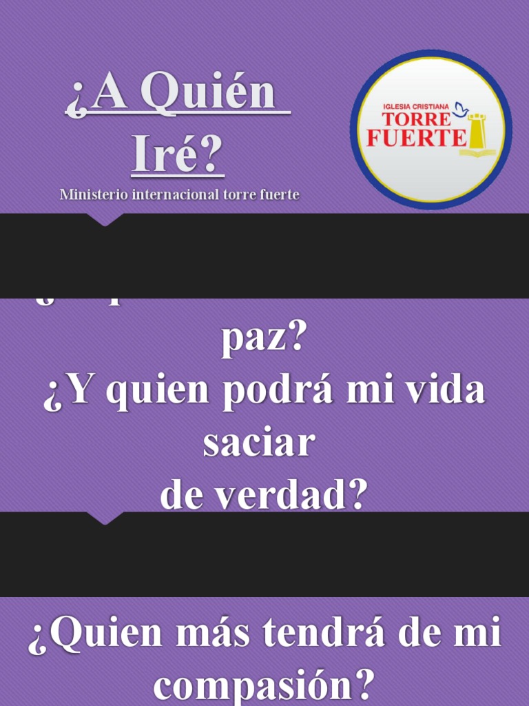 A Quien Ire | PDF