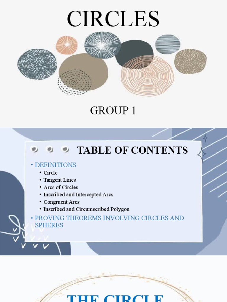 CIRCLES | PDF | Circle | Perpendicular