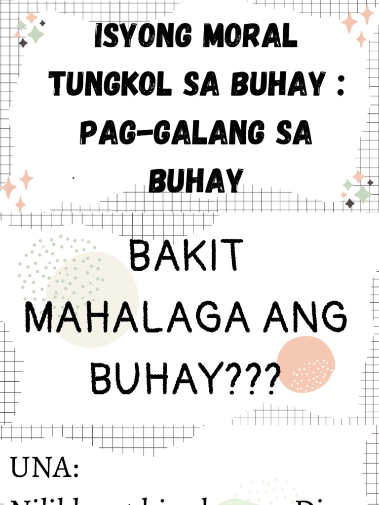 Paggalang Sa Buhay | PDF
