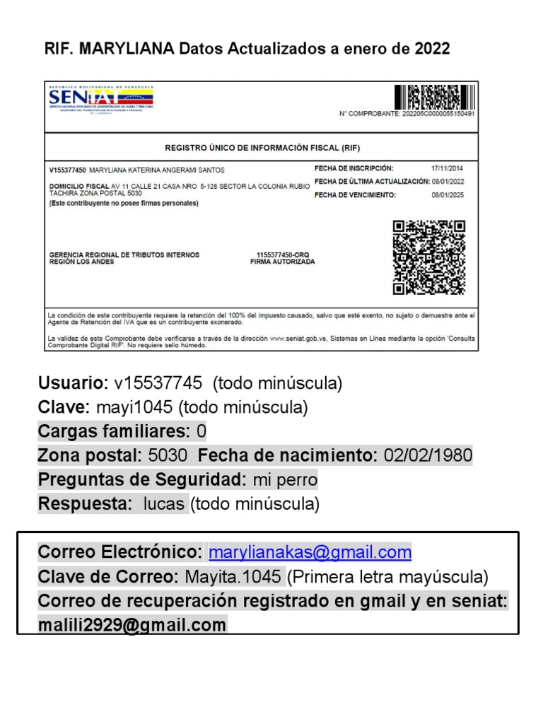 Informacion Mayita | PDF