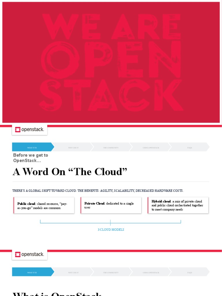 OpenStack 101 Modular Deck 1 | PDF | Open Stack | Cloud Computing