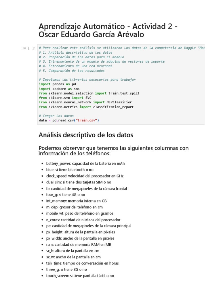 Analisis Descriptivo de Datos Usando Python | PDF | Máquinas de ...