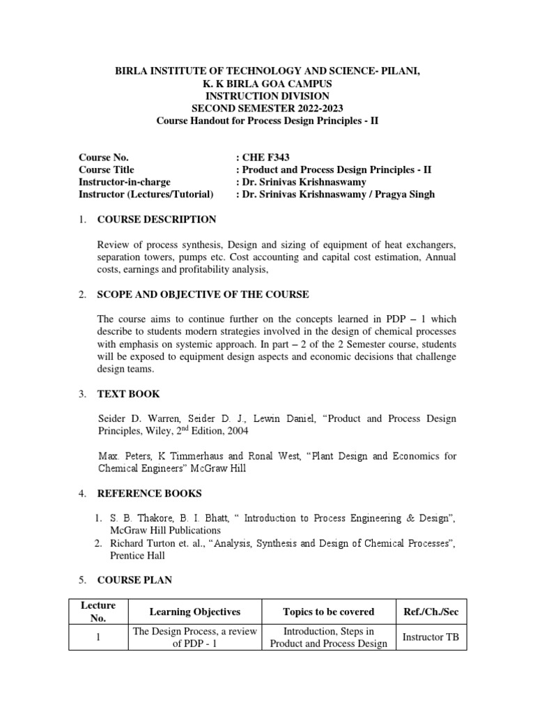 Handout CHE F343 | PDF | Flow Measurement | Heat Exchanger