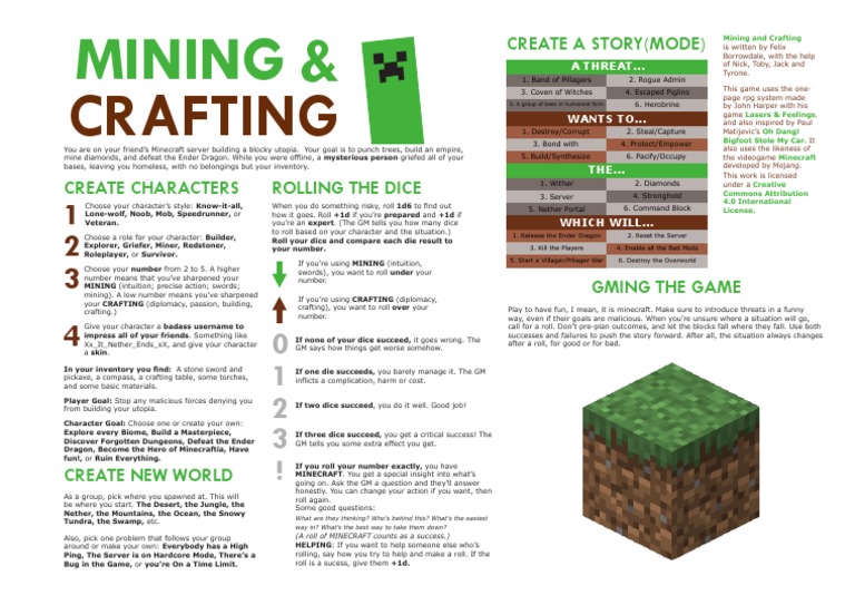 Mining & Crafting | PDF | Minecraft | Gaming