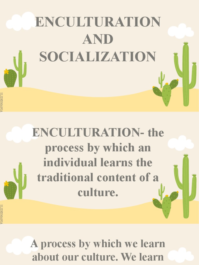 Enculturation Ucsp | PDF | Socialization | Identity (Social Science)