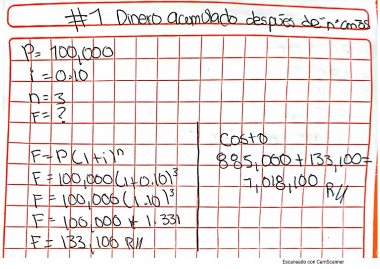 Fórmulas de Matemáticas | PDF