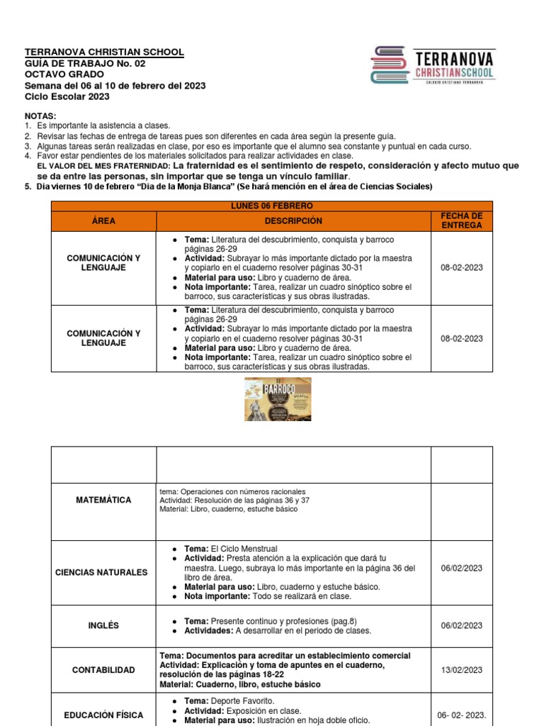 GUIA No. 2 OCTAVO PDF | PDF