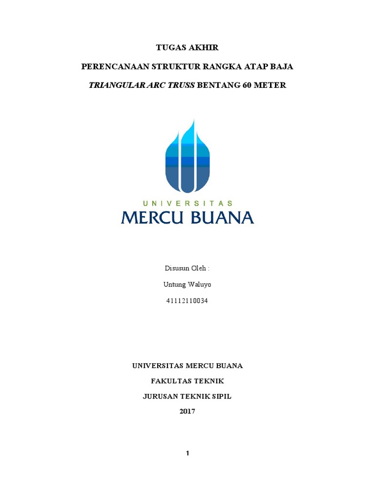 STRUKTUR RANGKA ATAP TRIANGULAR ARC TRUSS | PDF