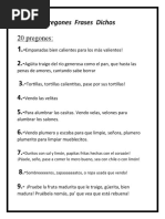 50 Ejemplos de Pregones | PDF | Amor | Science