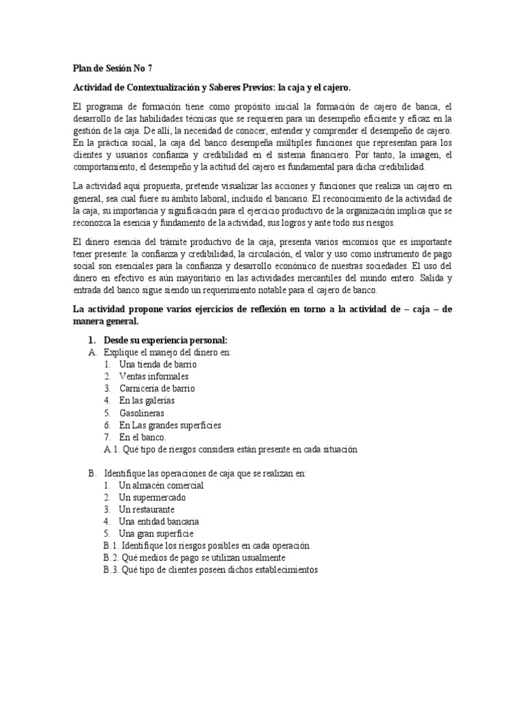 El Cajero | PDF | Bancos | Efectivo