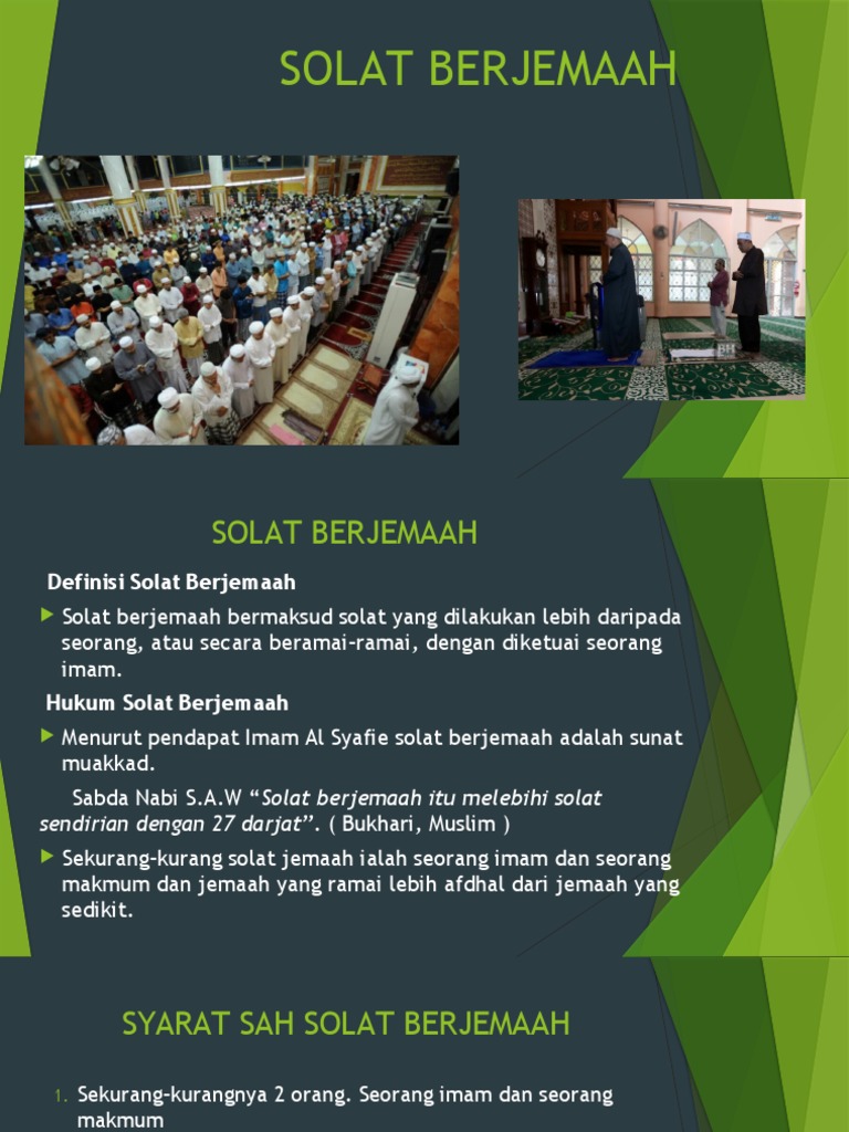 Panduan Solat Berjemaah dan Syaratnya | PDF