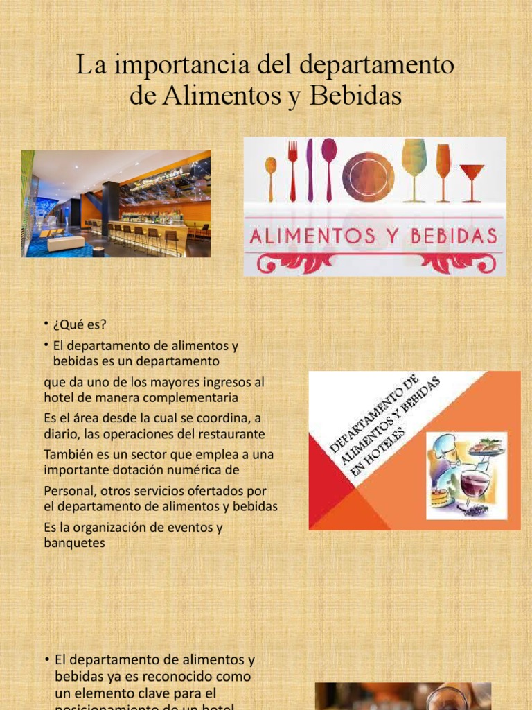 ) Departamento de Alimentos y Bebidas 13-02-23 | PDF