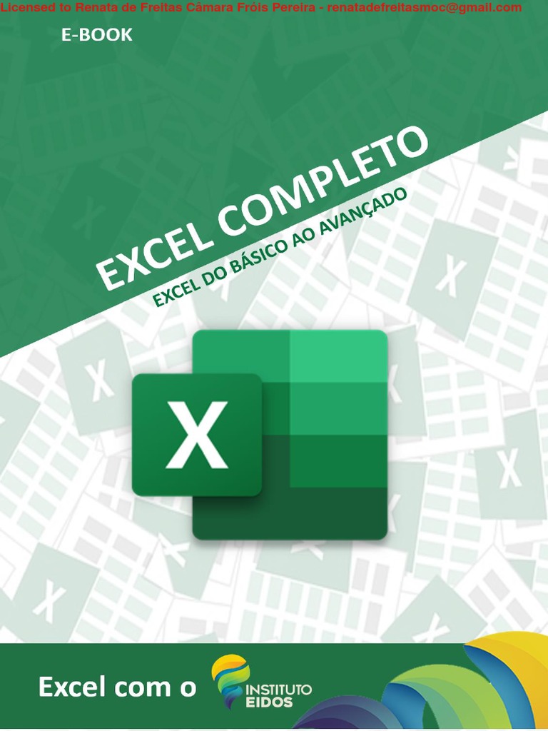 Instituto_Eidos_E-book_Excel_Completo.pdf | PDF | Microsoft Excel | Microsoft Windows