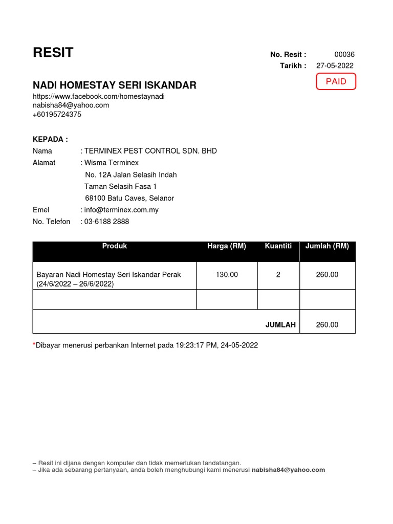 Resit Homestay 3 PDF | PDF