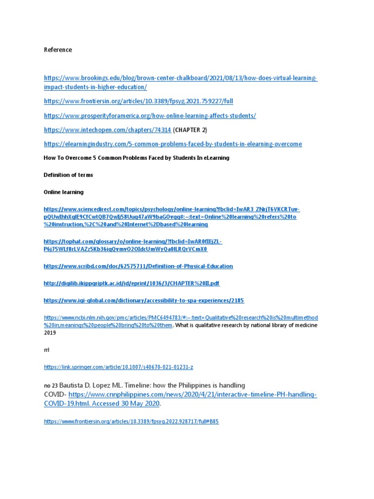 Analyzing the Impact of Online Learning During the COVID-19 Pandemic: A ...