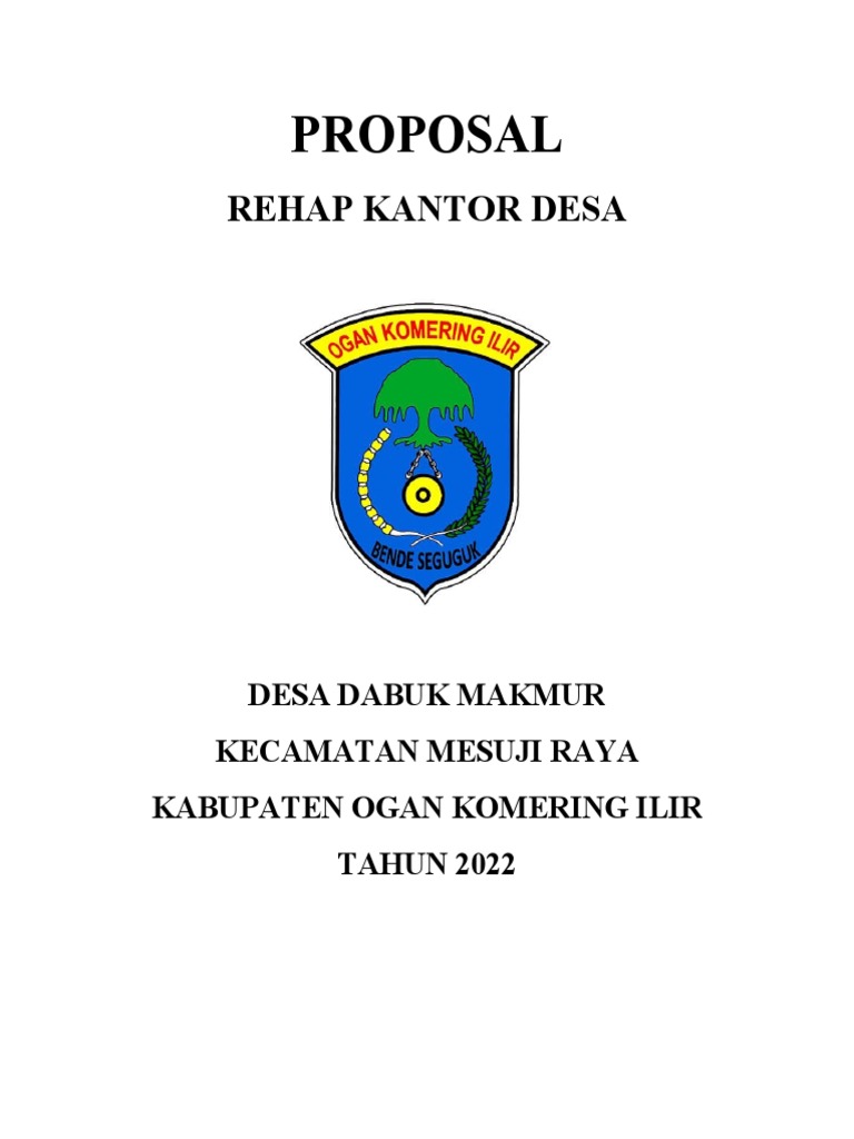 PROPOSAL Rehap Kantor Desa | PDF