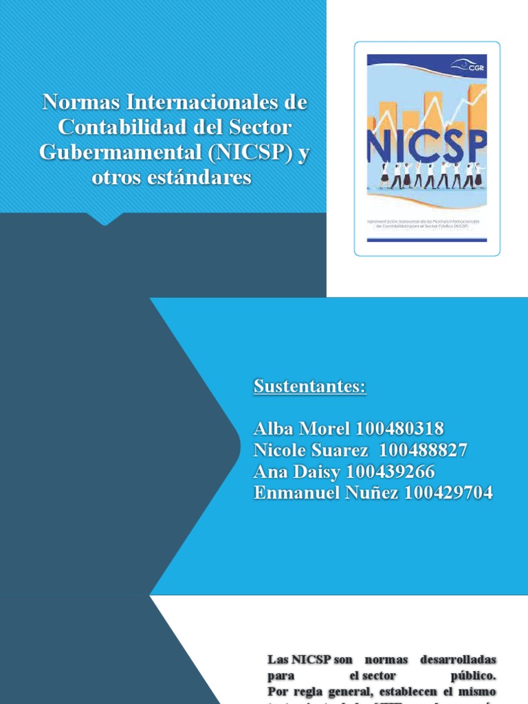 Presentacion NICSP | PDF | Presupuesto | Estado financiero