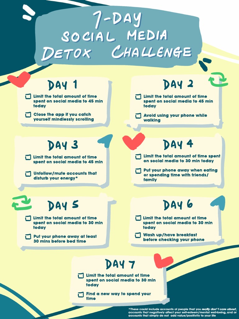 Social Media Detox Challenge | PDF
