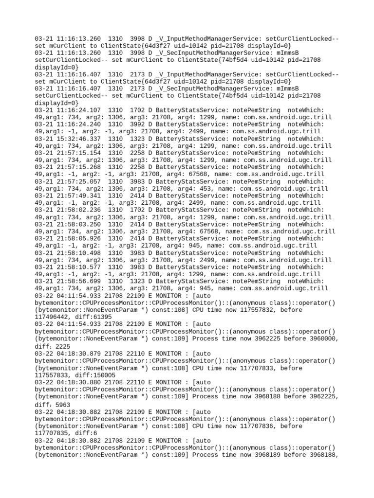 Log | PDF | Software | System Software