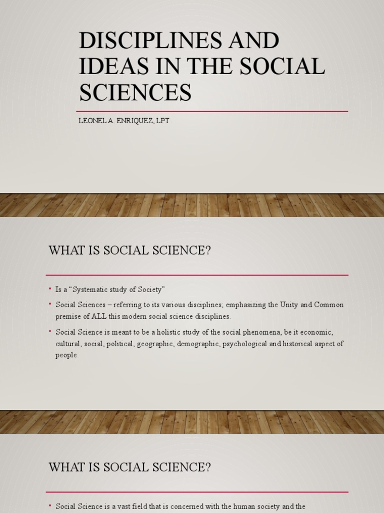 Understanding the Foundations and Scope of Social Science: An Overview ...