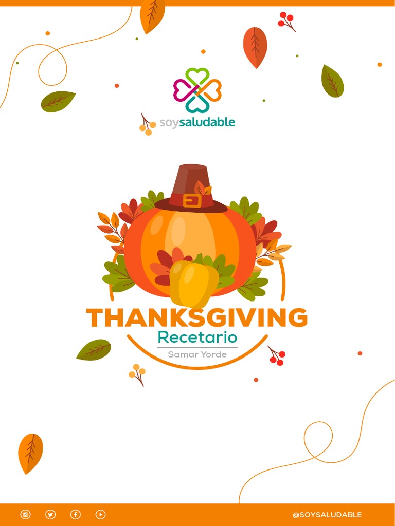 Recetario Accion de Gracias | PDF | ensalada | Pimenton