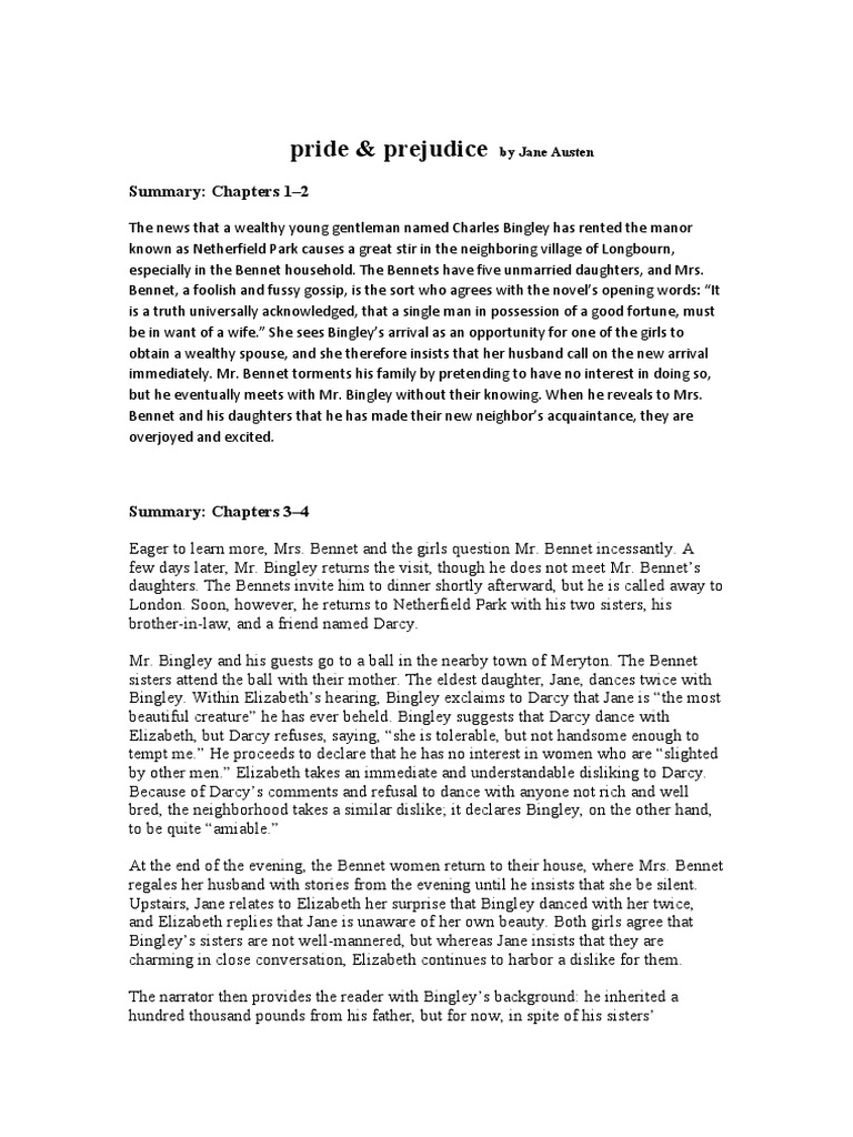 Chapter 1,2 3,4,5,6 PDF | Download Free PDF | Pride And Prejudice | Mr ... Chapter 1,2 3,4,5,6 PDF | Download Free PDF | Pride And Prejudice | Mr ...