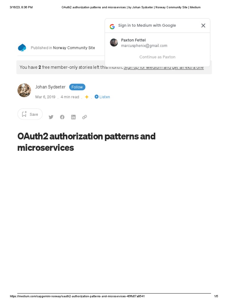 OAuth2 & Microservices Guide | PDF | Security Technology | Computer Science