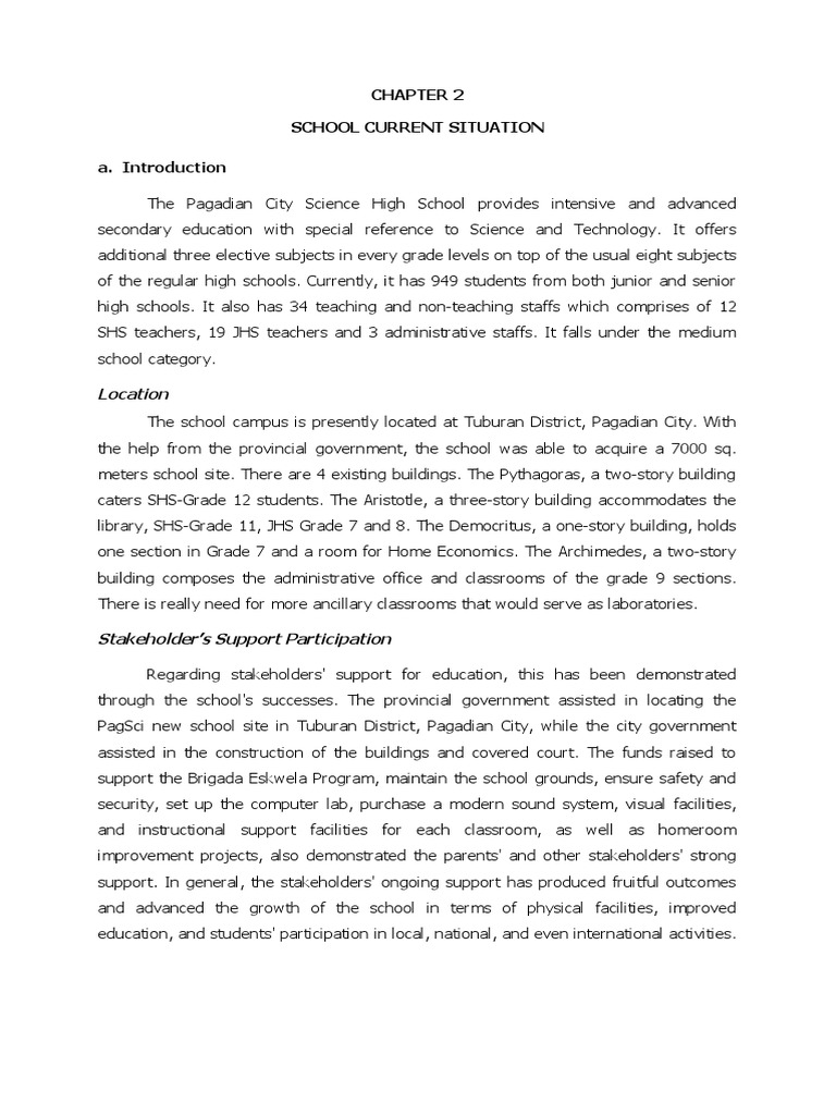 Chapter 2 Edited | PDF | Schools | Secondary School