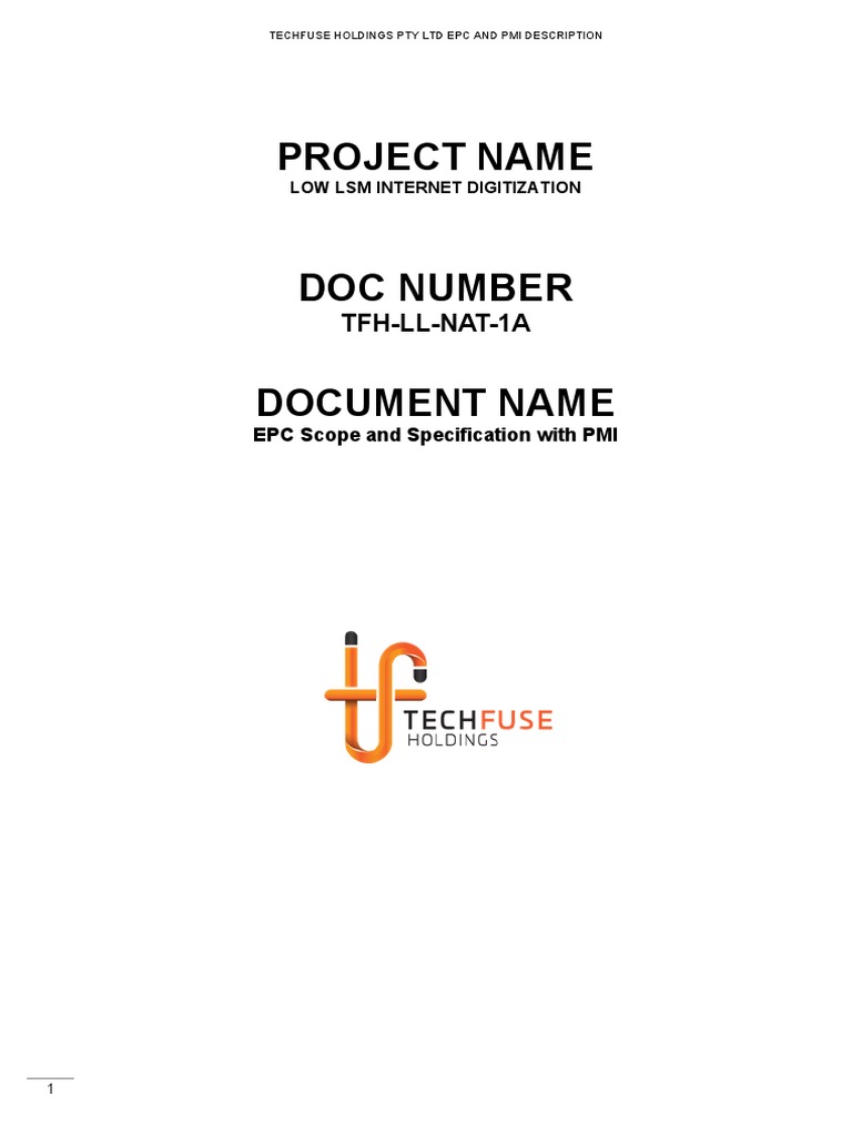 DOC-TECHFUSE-EPC Scope-EPC Description and PMI - 2 | PDF | Data Center | Infrastructure