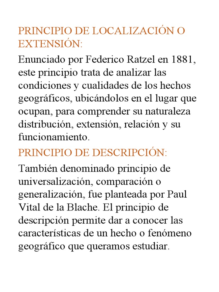 Principio de Localización o Extensión | PDF
