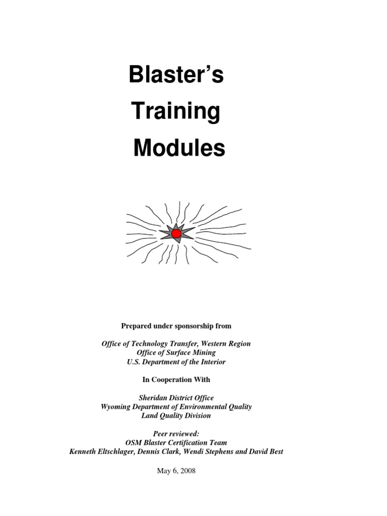 Blaster's Training Modules PDF | PDF | Fires | Microsoft Windows