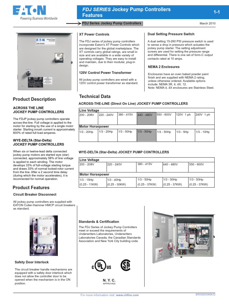 Paquete de Información Del Controlador Eaton Cutler Hammer Mod - FDJP | PDF | Electric Motor ...