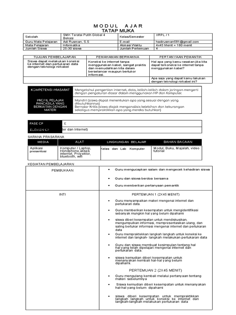 modul-ajar-8211-jaringan-komputer-dan-internet-jki.docx | PDF