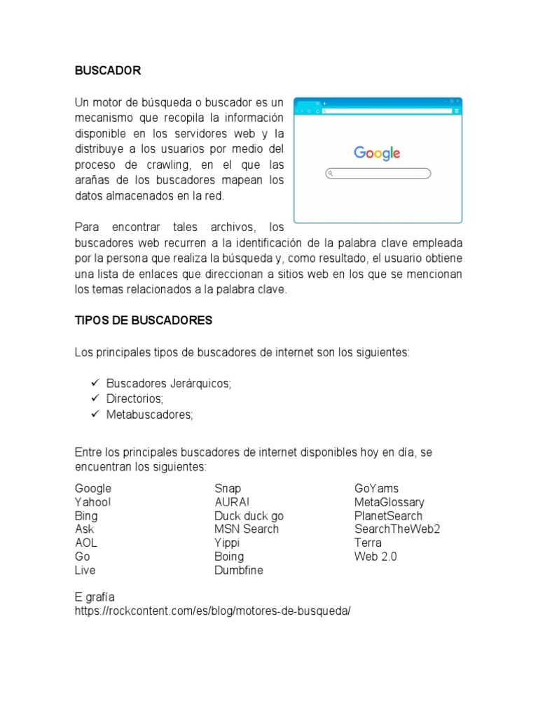Buscador y multibuscador internet | PDF