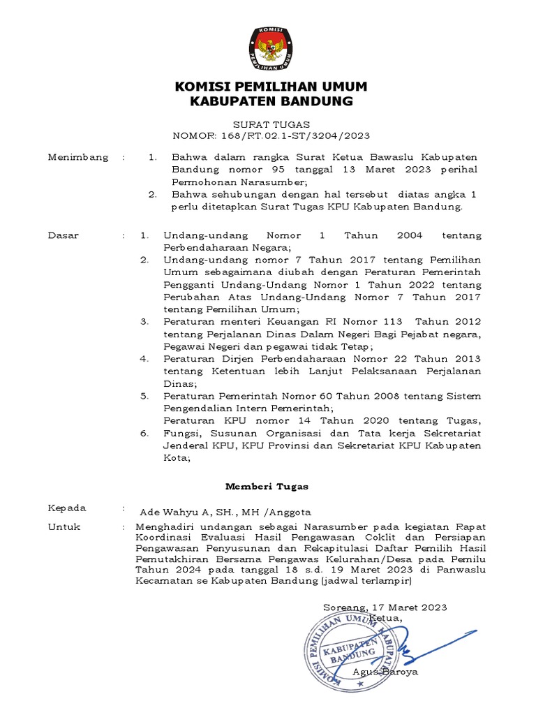 18-19 - Pak Ade - Narsum Bawaslu | PDF