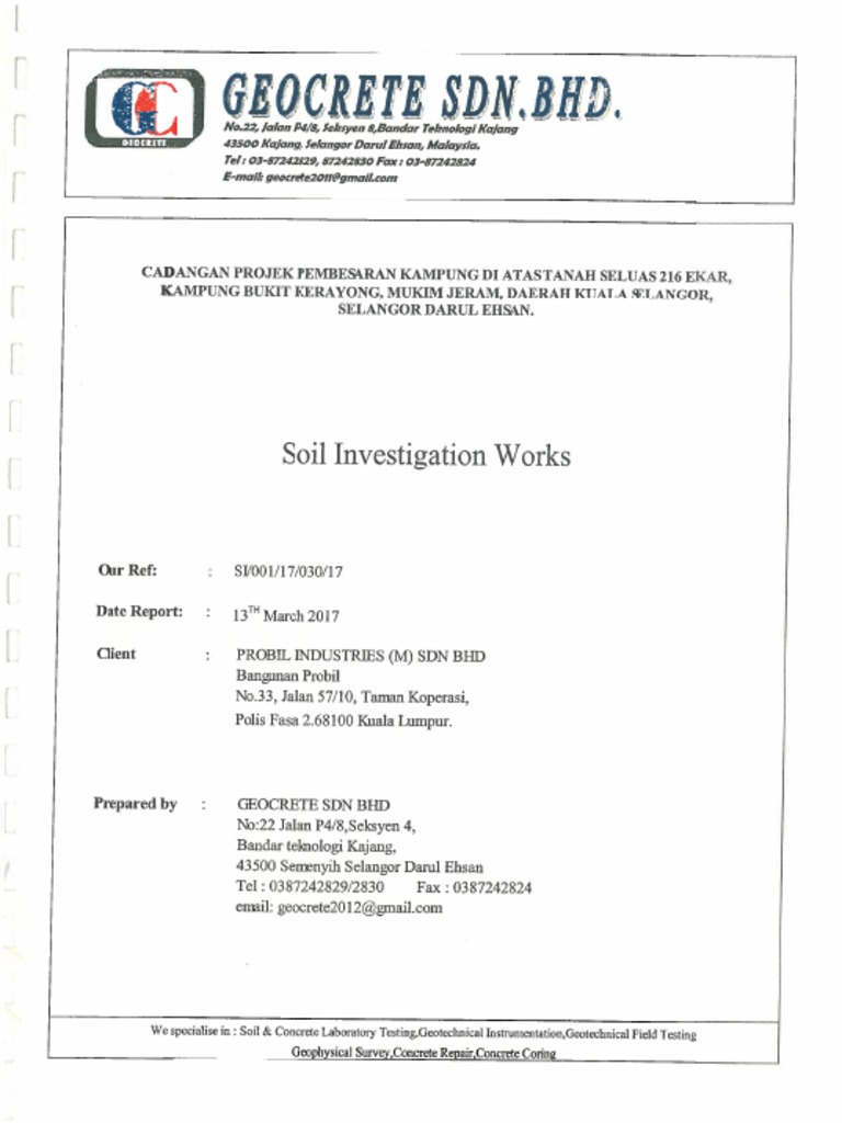 Soil Investigation 2 | PDF