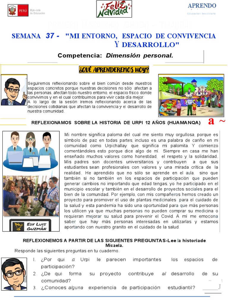 S37 Tutoria-2°-Grado Mmc. | PDF | Familia | Sociedad