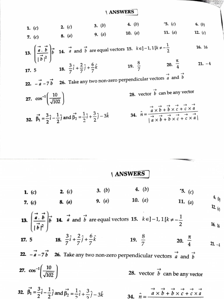 Vectors PDF | PDF | Triangle | Euclidean Vector