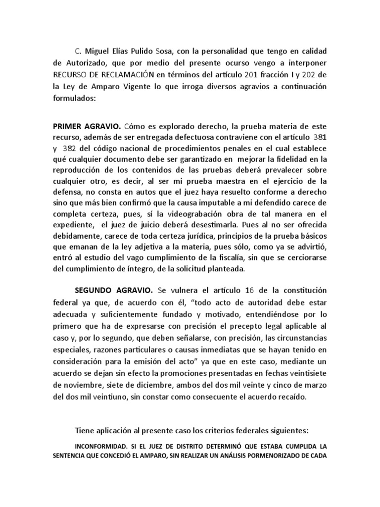 TAREA 5. RECURSO DE INCONFORMIDAD | PDF | Sentencia (ley) | Jurisdicción