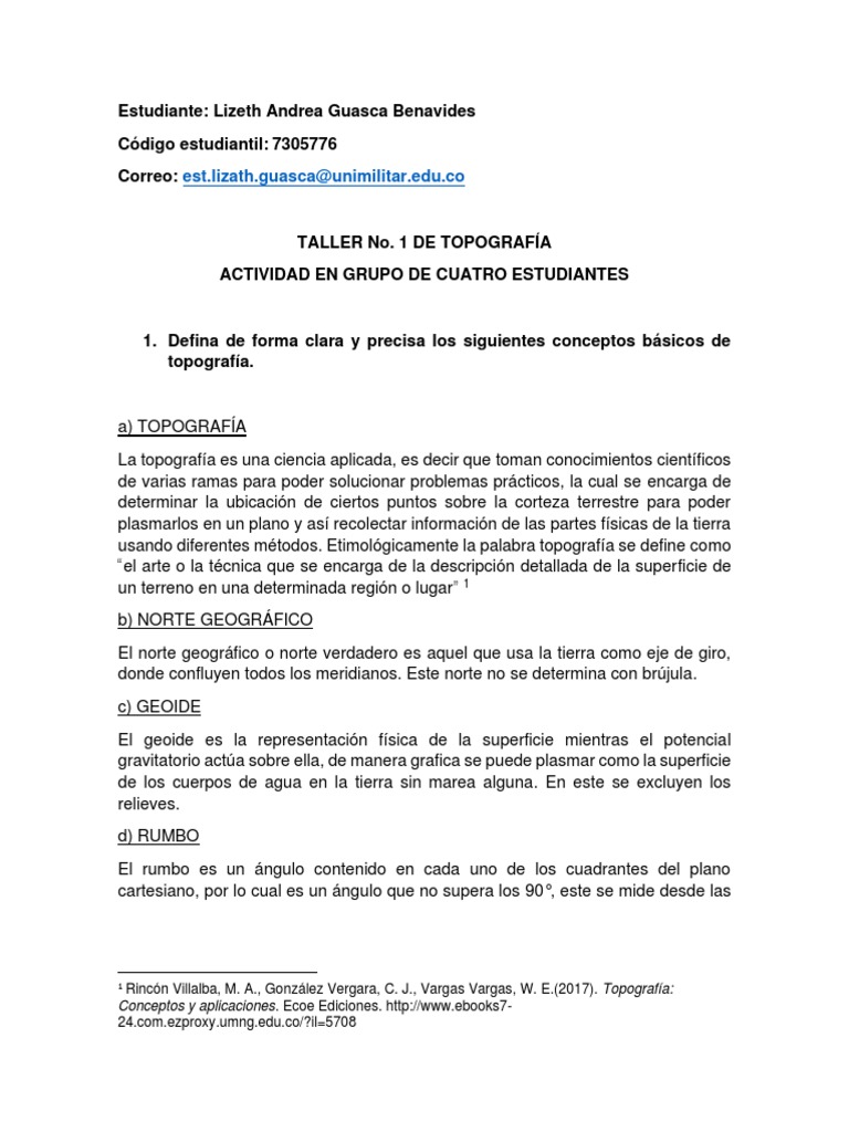 Conceptos Básicos de Topografía | PDF | Topografía | Medición