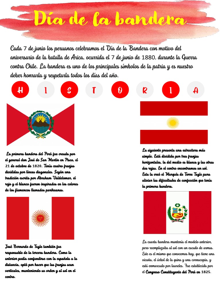 Día de la bandera. | PDF | Bandera | Perú