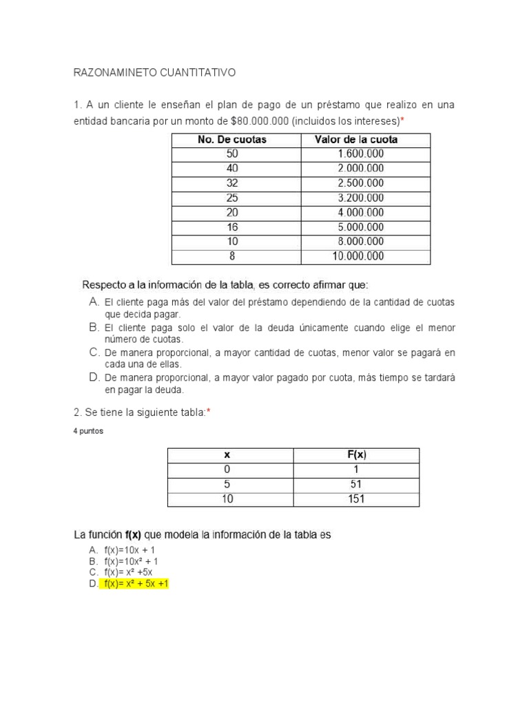 Razonamineto Cuantitativo | PDF | Probabilidad
