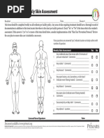Skin Assessment Form | PDF | Clinical Medicine | Health Sciences