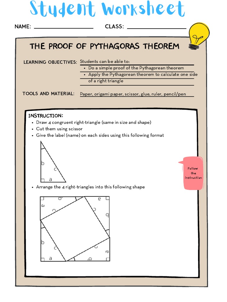 Pythagoras Worksheet With Answers PDF | PDF | Elementary Mathematics ...