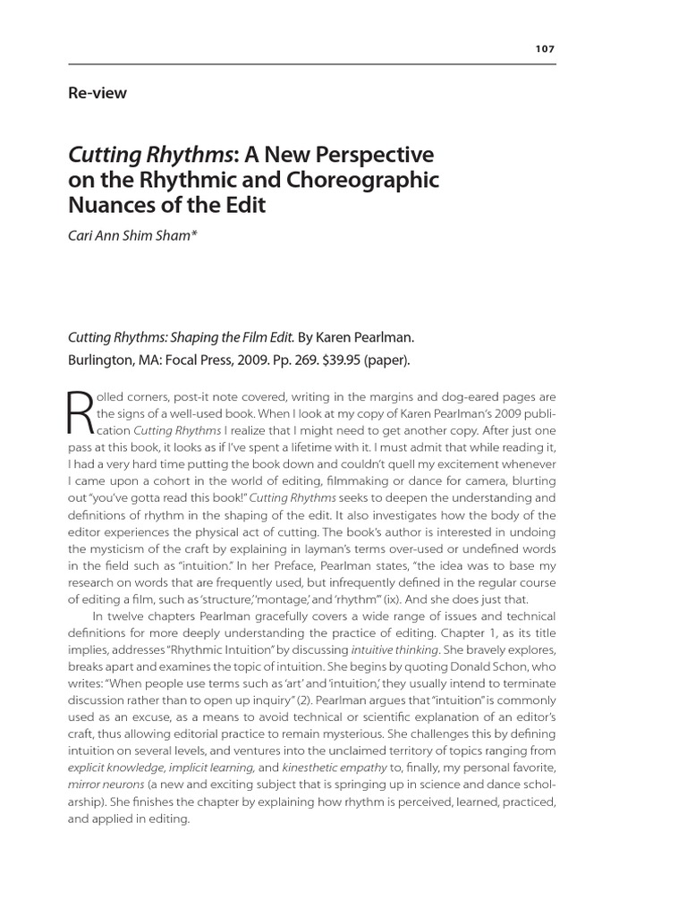 Cutting Rhythms A New Perspective On The Rhythmic | PDF | Intuition | Dances