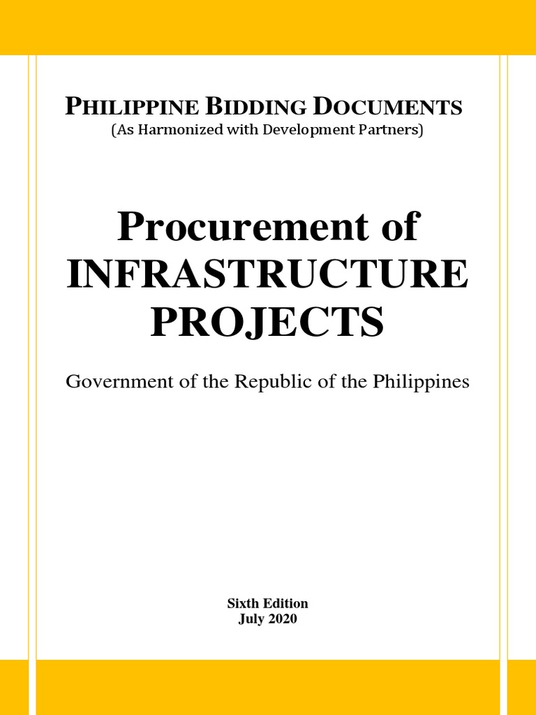 Philippine Bidding Documents for Infrastructure | PDF | Procurement ...