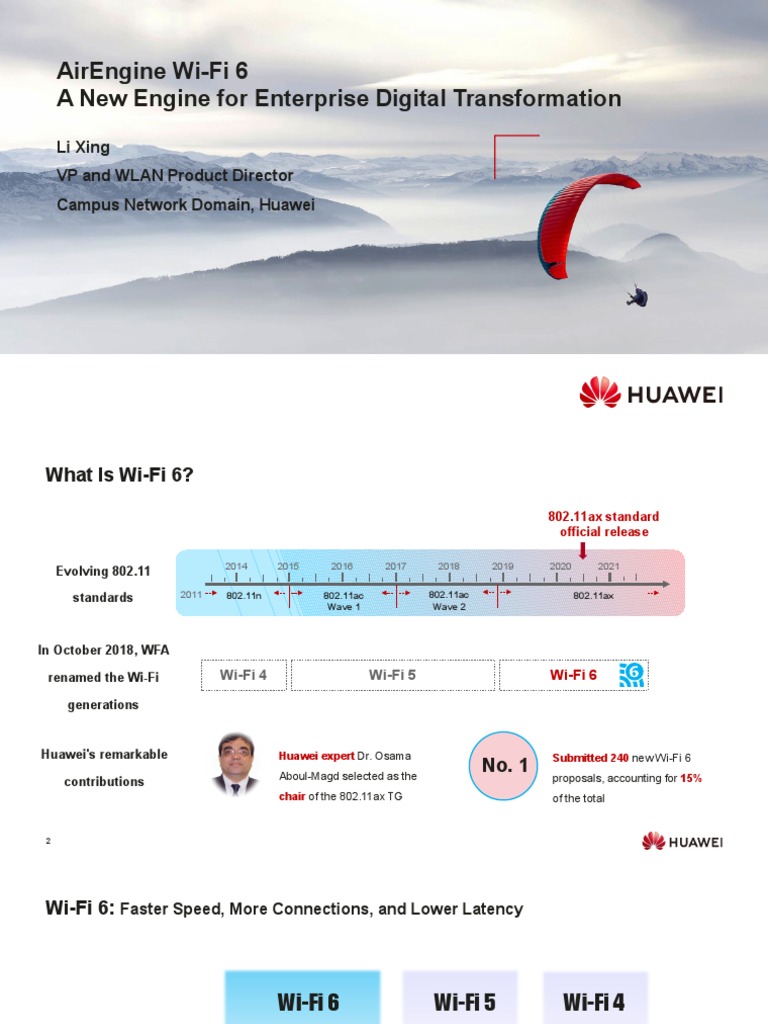 AirEngine Wi-Fi 6 A New Engine For Enterprise Digital Transformation-HuaweiLixing | Download ...