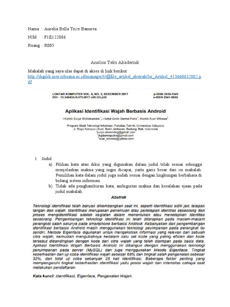 Review Jurnal Teks Akademik | PDF